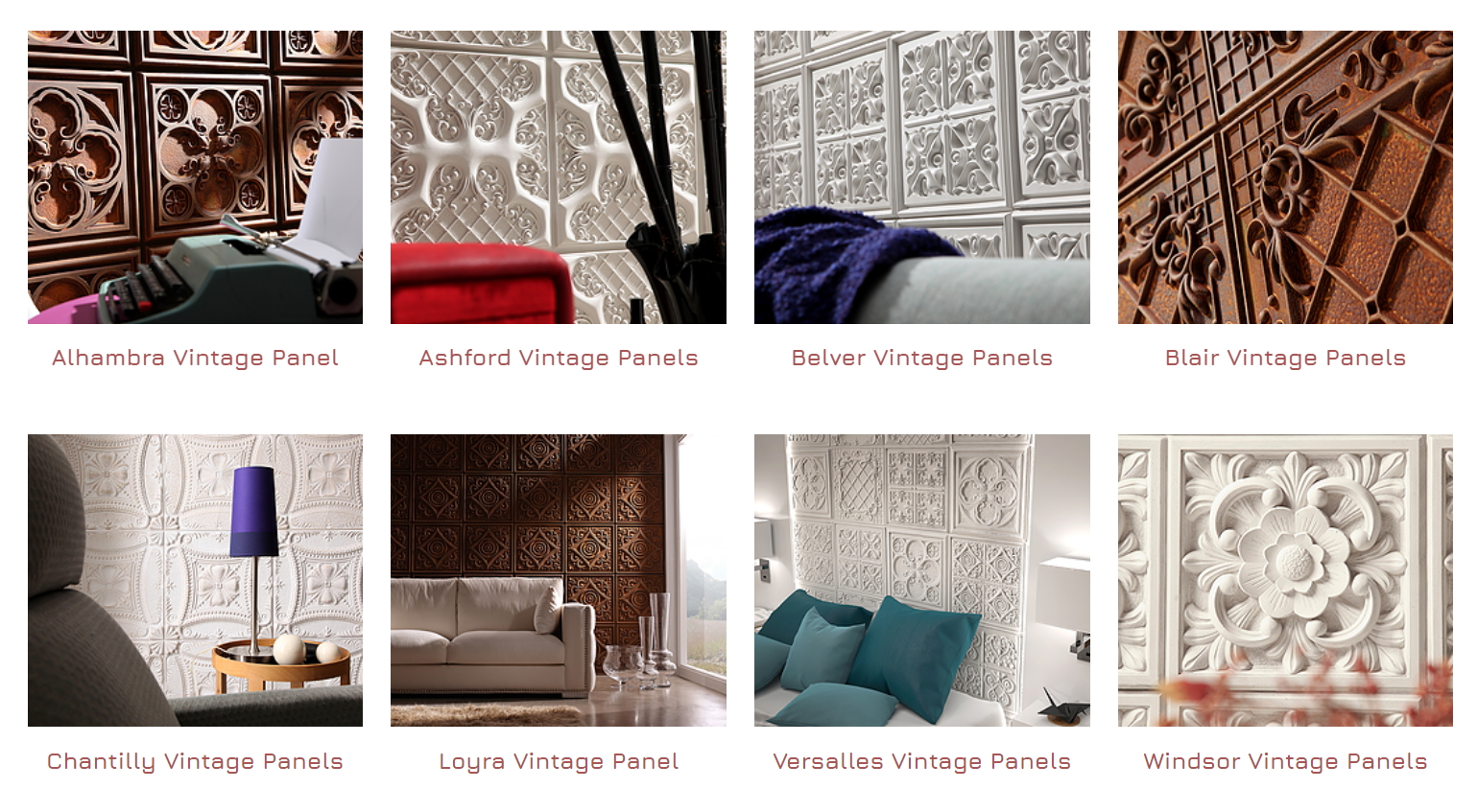 Decorative Vintage Wall Panel Collection - Feature Panels
